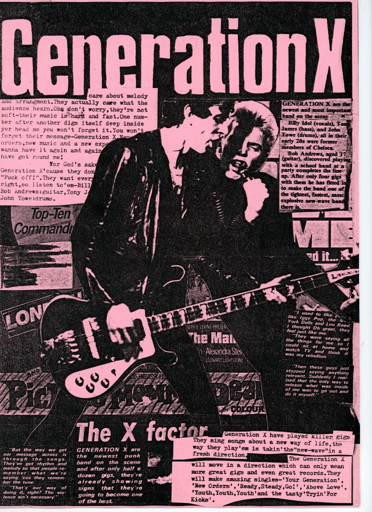 Generation X Press release Jan1977 - The Roxy